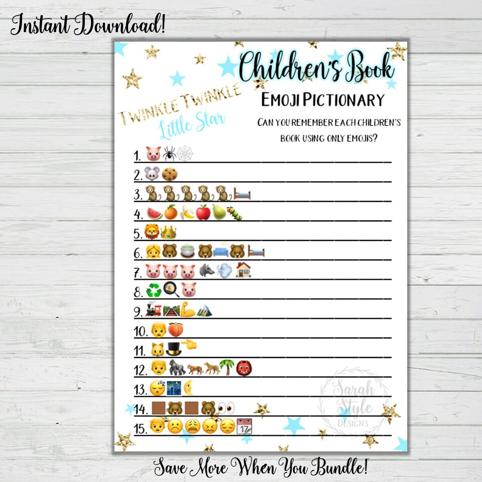 Twinkle Twinkle Little Star Baby Shower Game Bundle Pack Set | Etsy