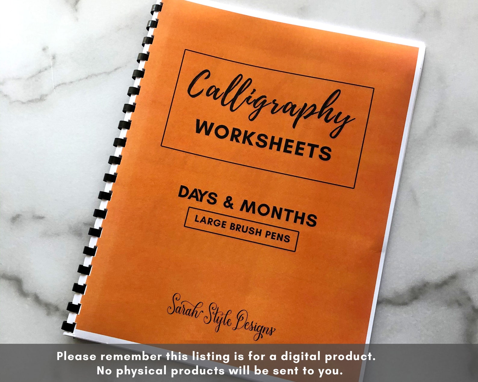 Calligraphy Worksheets Days and Months Calligraphy Practice - Etsy