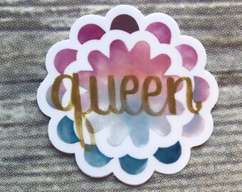 Crown Silhouette Sticker, - Etsy