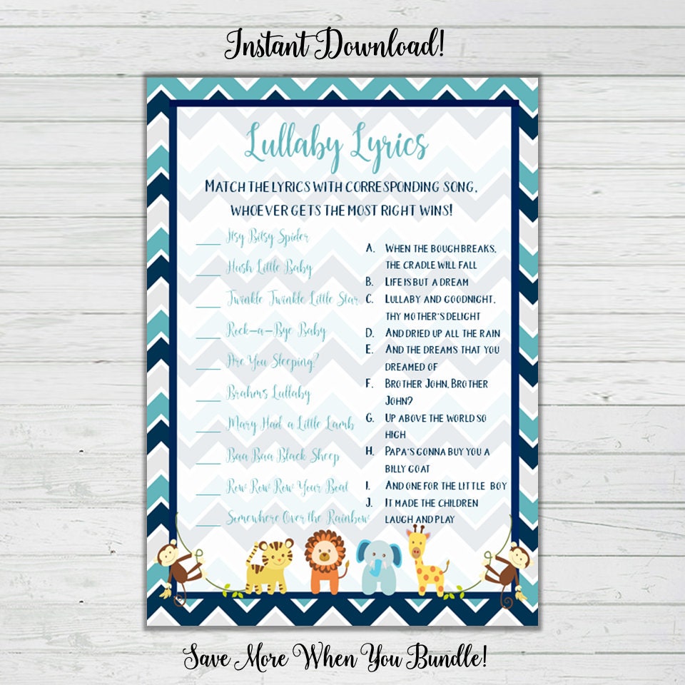 Baby Shower 17 Game Bundle Answer Keys 7 Baby Shower Signs | Etsy