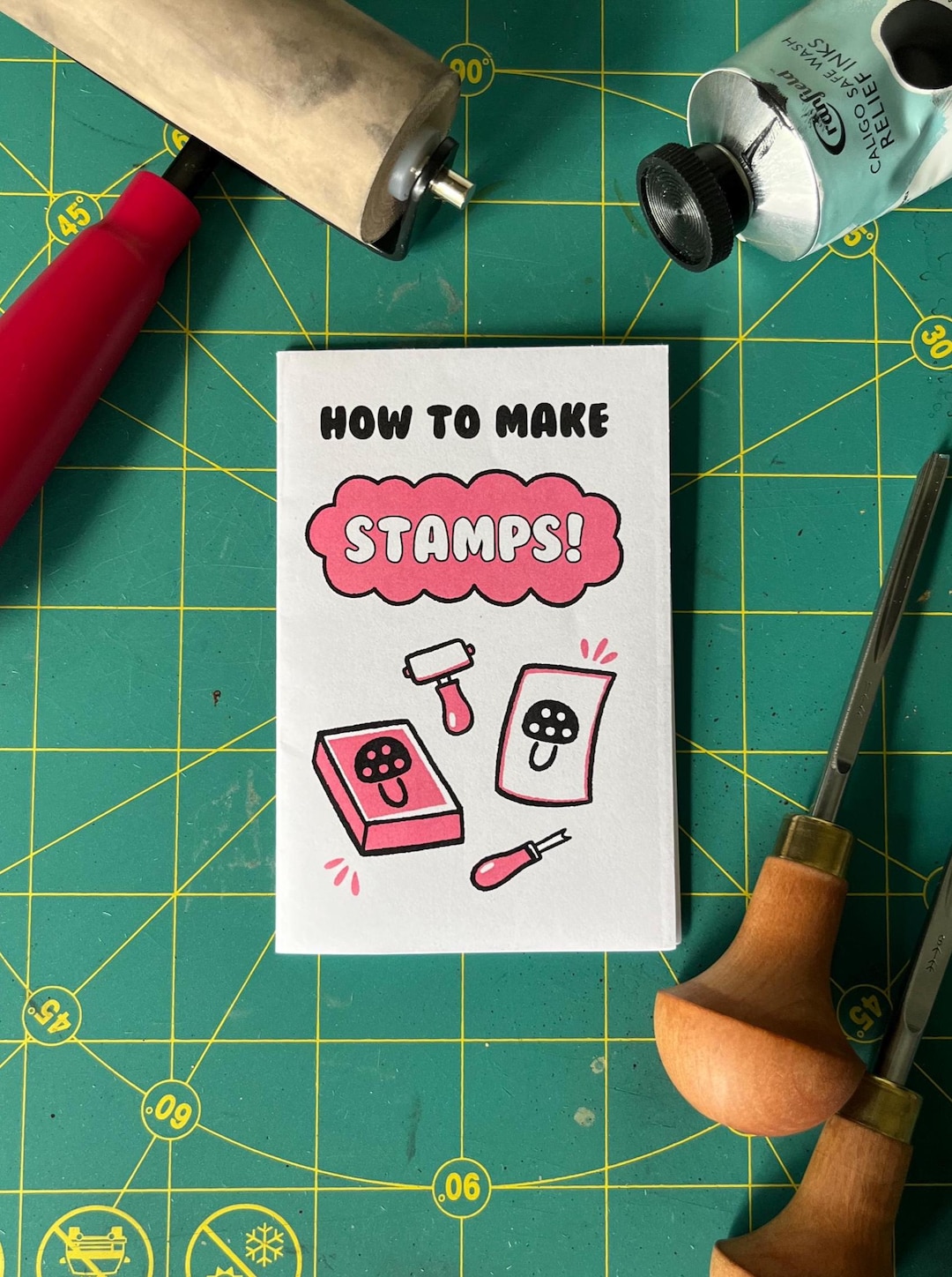 How to Make Stamps - Linocut Tutorial Zine - Etsy