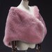 Pink Large Faux Fur Wrap Bridal Fur Stole Fur Cape Wedding - Etsy