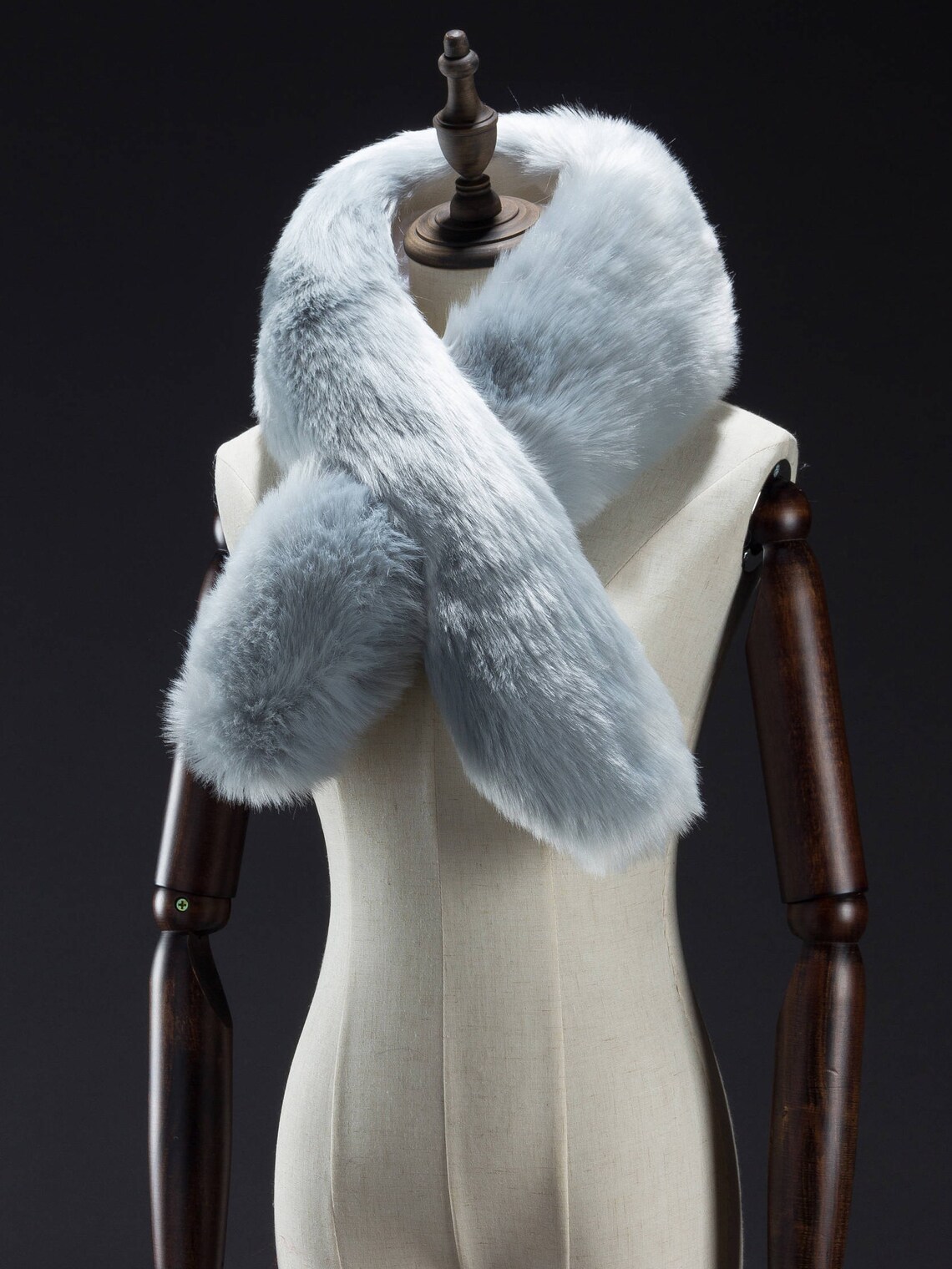 Faux Fur Scarf Baby Blue Faux Fur Scarf Faux Fur Scarves | Etsy