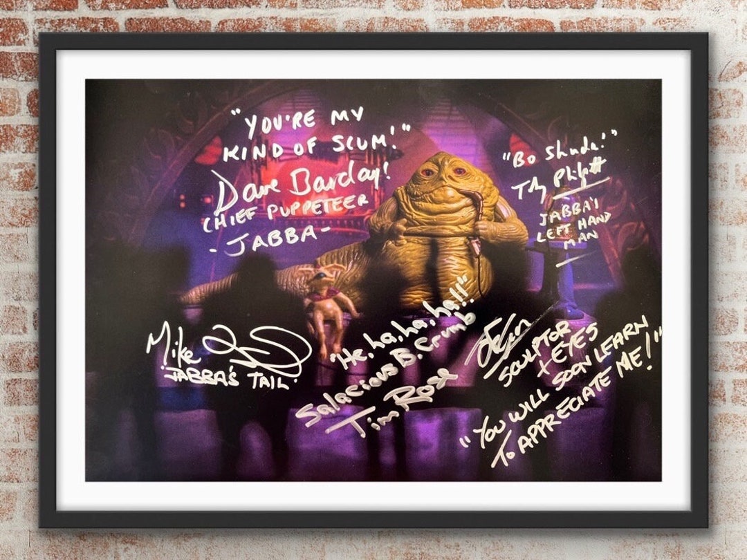 Star Wars Jabba the Hutt Solacious Crumb Autograph Print - Etsy