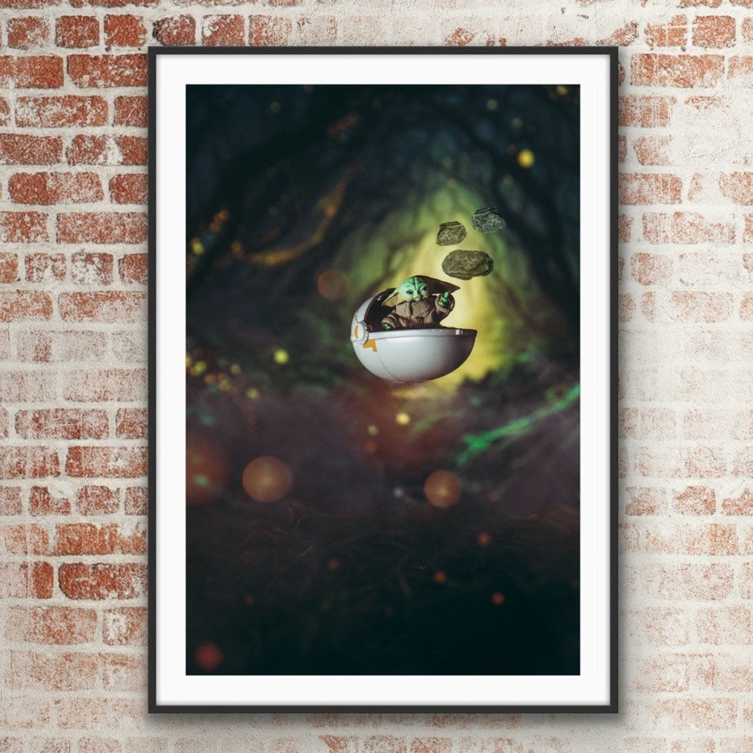 Star Wars Mandalorian the Child Grogu Art Printvarious - Etsy