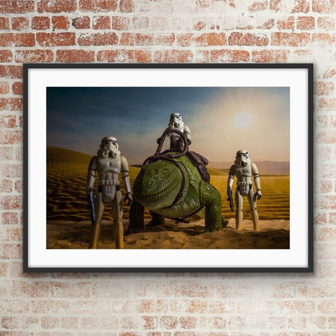 Star Wars Stormtroopers Dewback Art Printvarious - Etsy