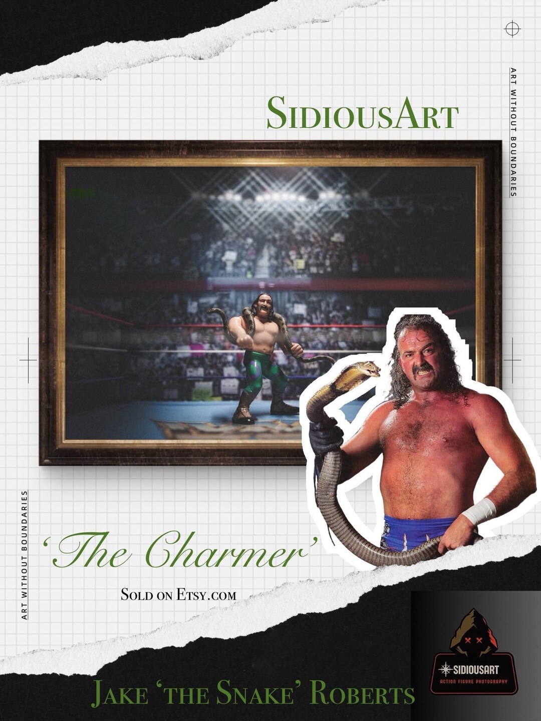 Jake the Snake Roberts | Wrestling | WWF | WWE | Wrestling | Print - Etsy