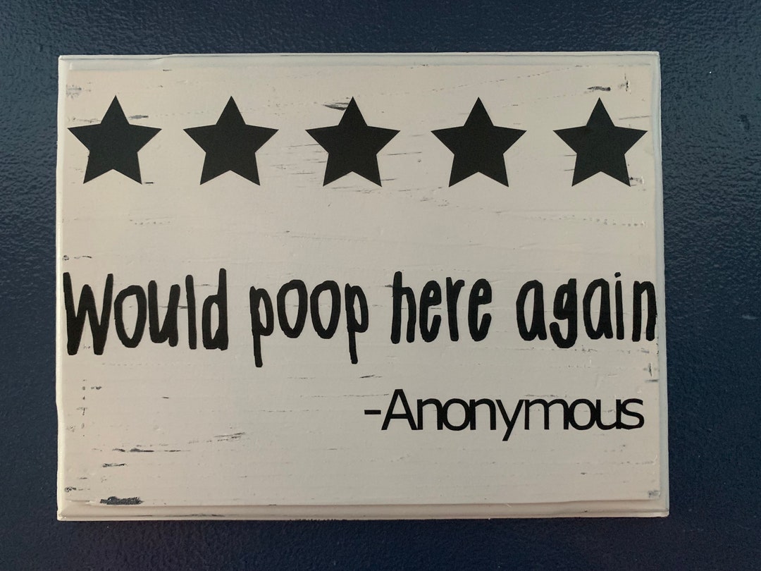Schaufwerks Wood Poop Sign - Etsy