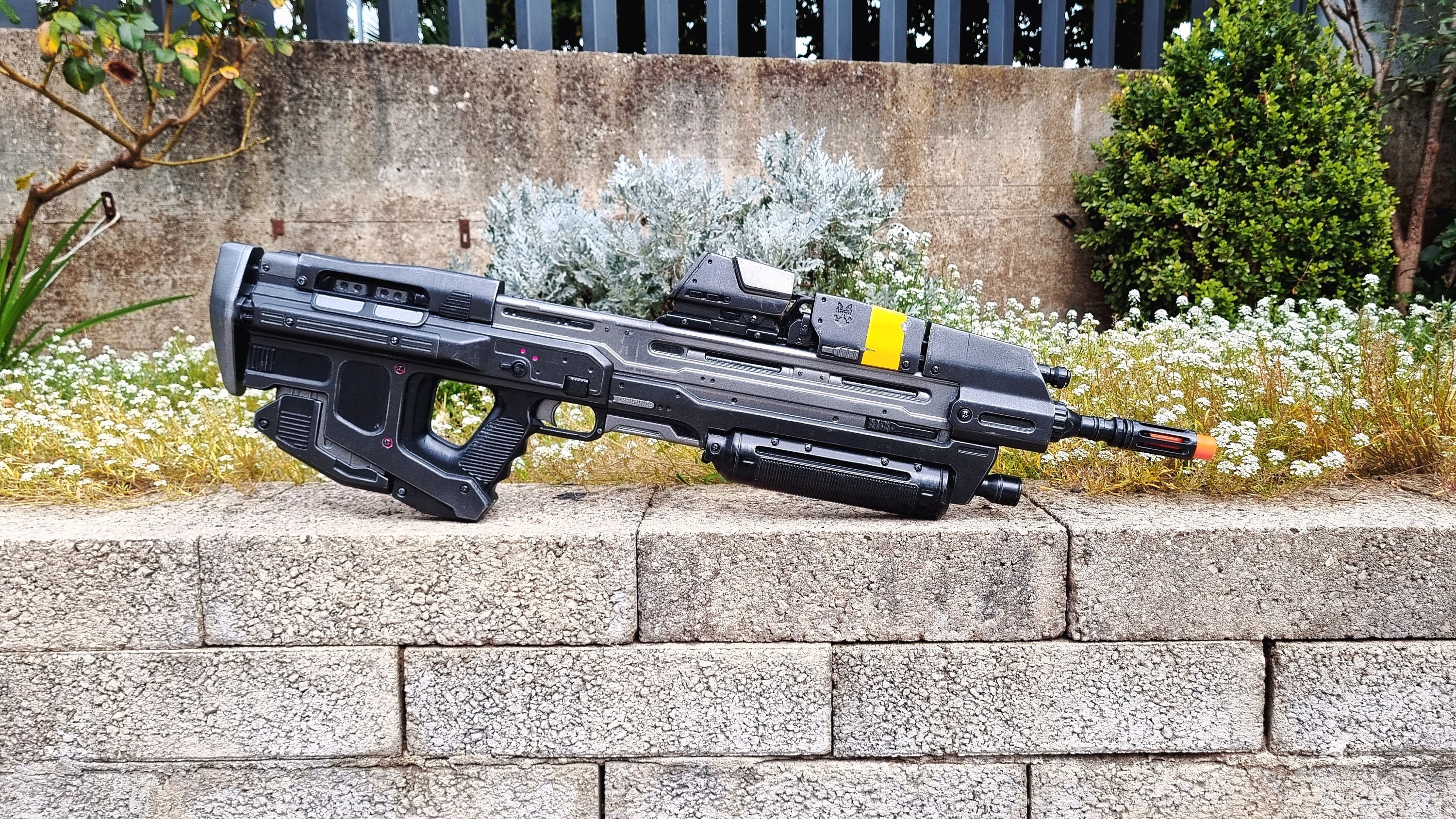 Nerf Halo Ma40 Assault Rifle Motorized Dart Blaster Custom Ubicaciondepersonascdmxgobmx