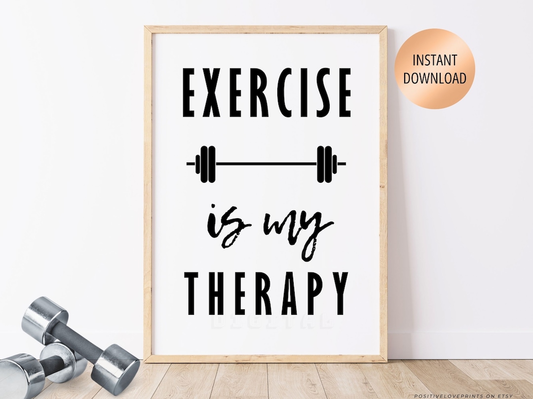 Gym Poster Printable, Home Gym Wall Art, Fitness Poster, Workout ...