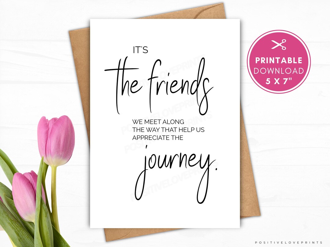 Printable Friend Card, Friendship Greeting Card, Friend Birthday Card ...