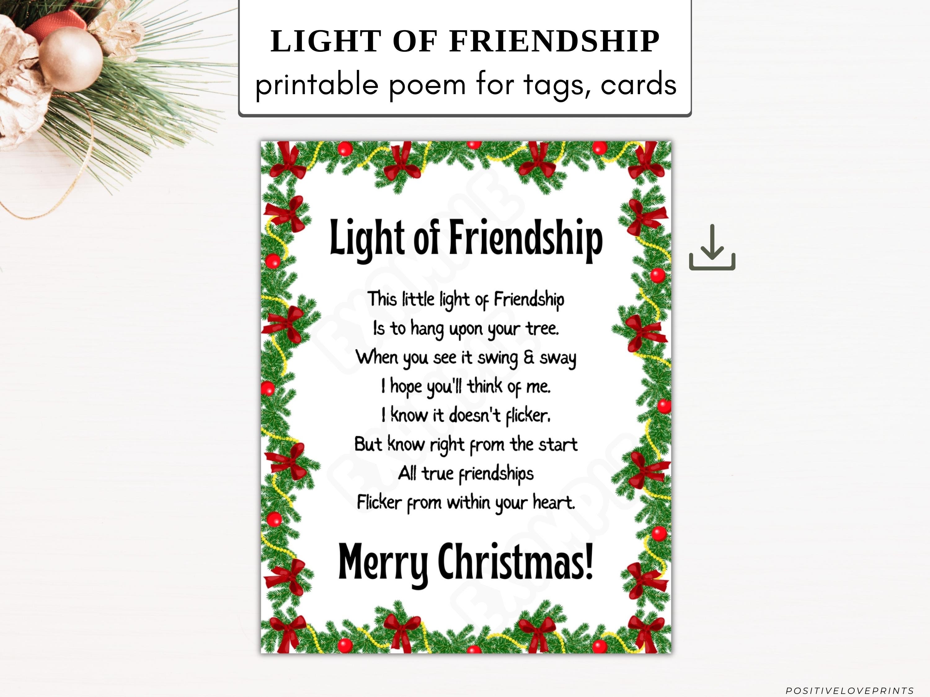 Merry Christmas My Friend Poem