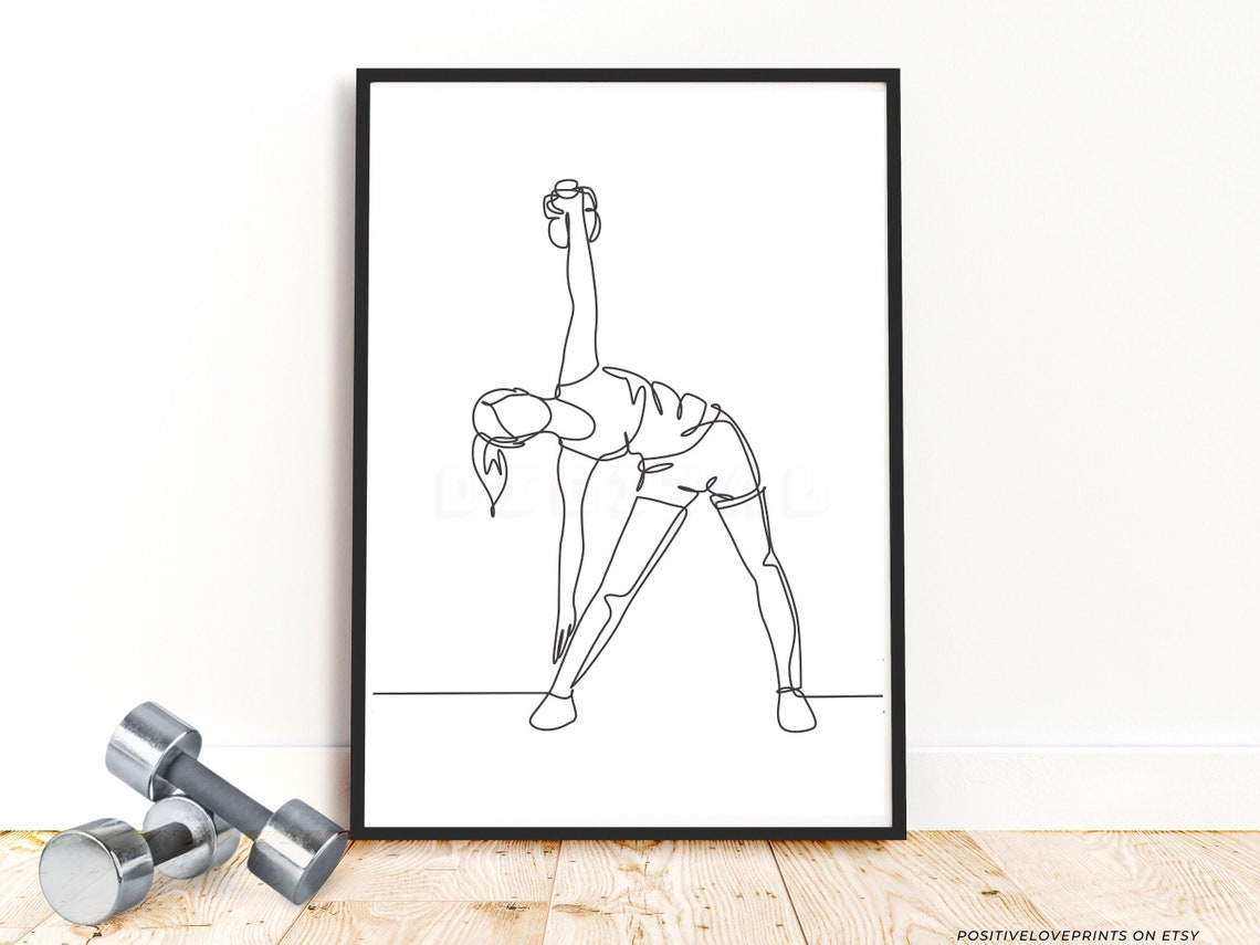 Printable Gym Wall Art Gym Posters Set of 4 Fitness - Etsy