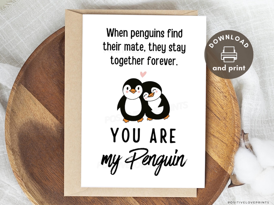 Printable Anniversary Card for Husband for Him or Her, Valentines Day ...