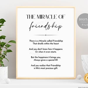 Friendship Poem, Printable Best Friend Poem, Birthday Poem for Friend ...