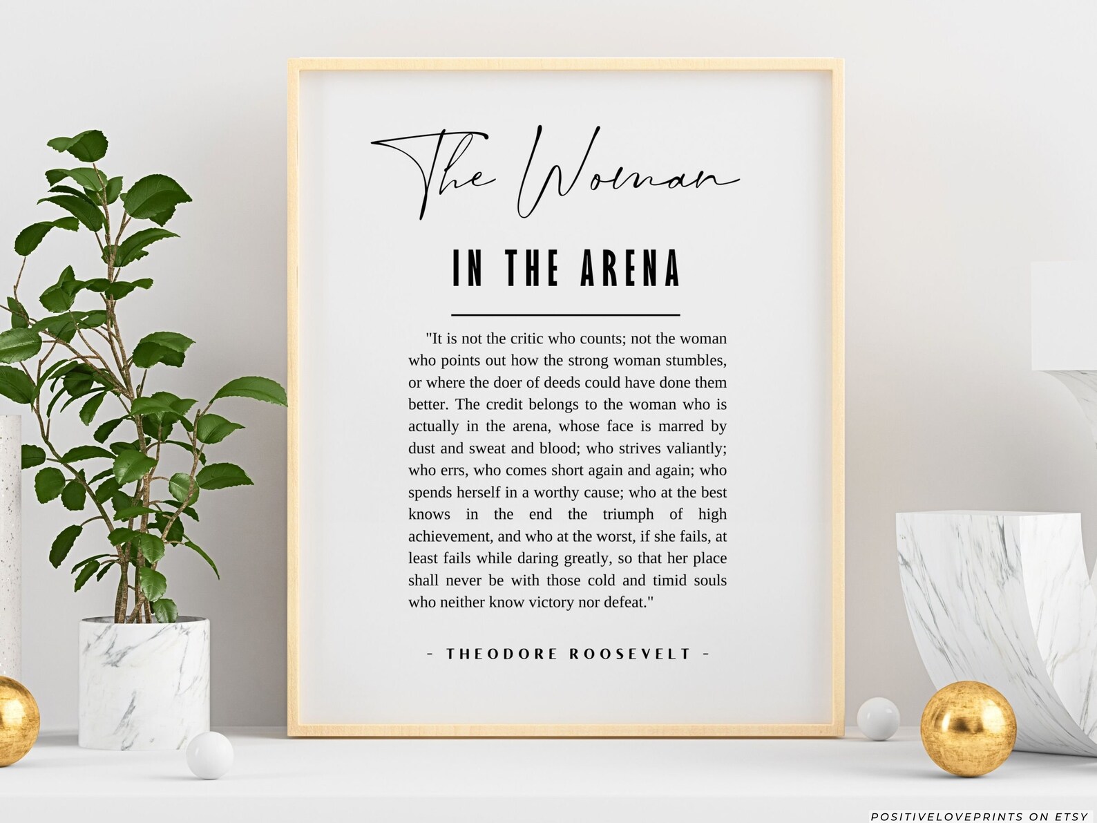 The Woman in the Arena Printable, Daring Greatly, Motivation Quote for ...