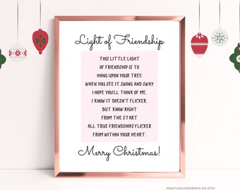 Friendship Light Printable - Etsy