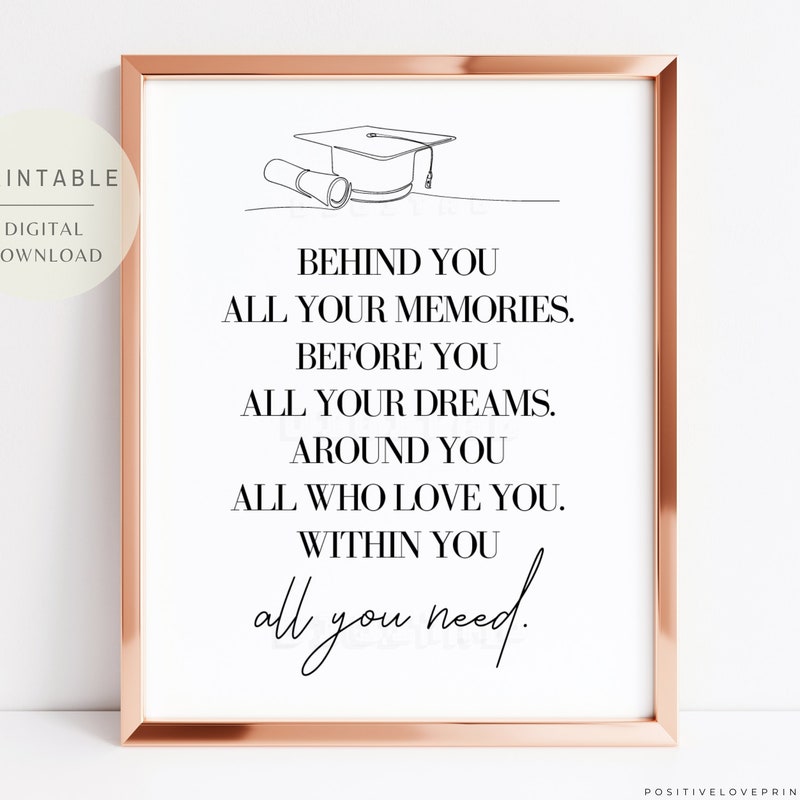 Graduation Quote Art - Etsy