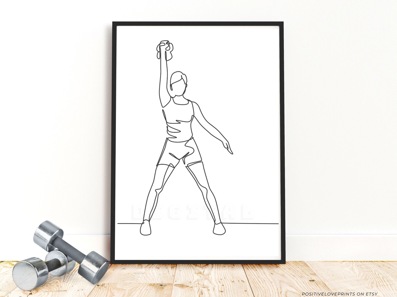 Printable Gym Wall Art Gym Posters Set of 4 Fitness - Etsy