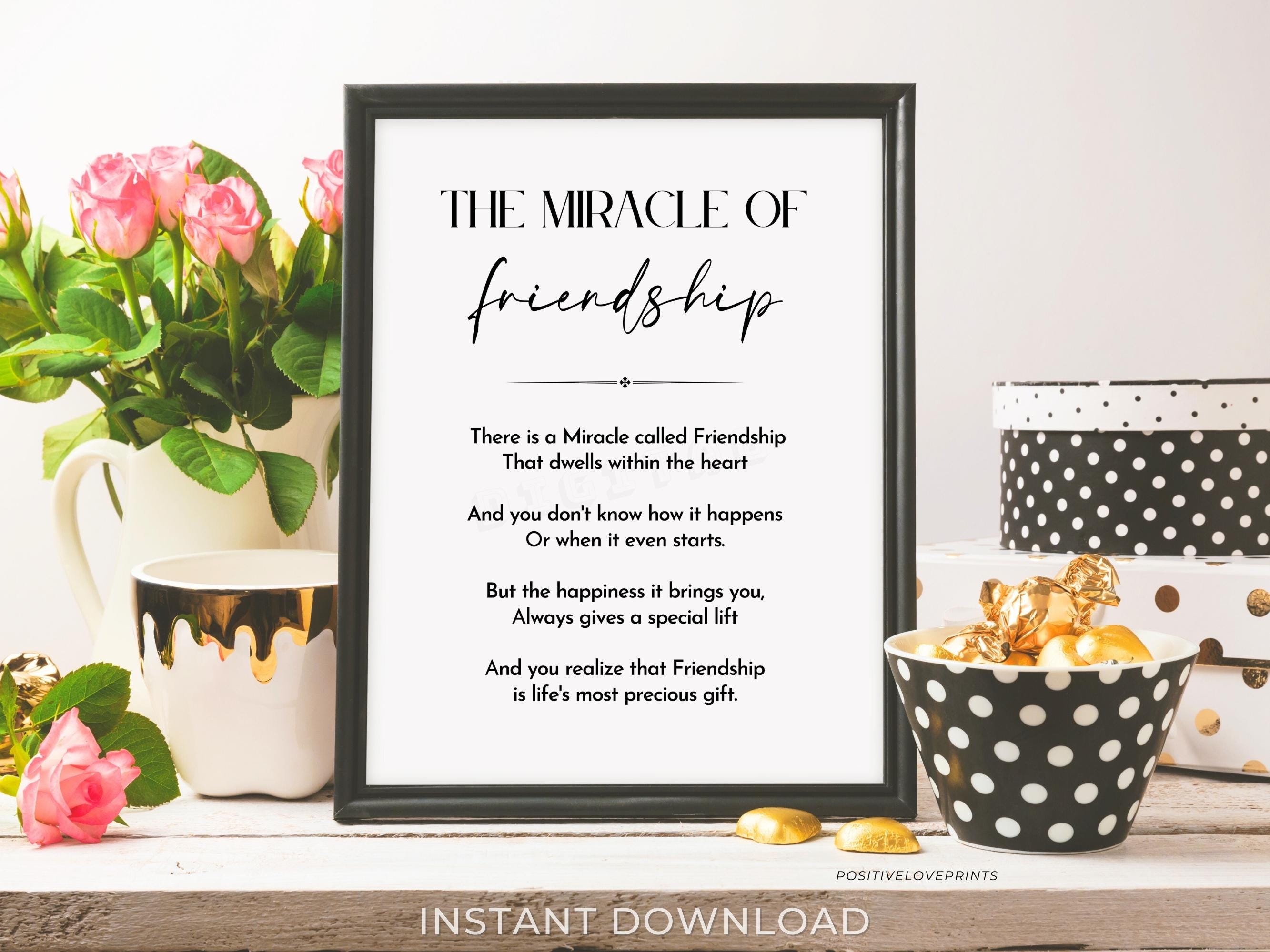 Friendship Poem, Printable Best Friend Poem, Birthday Poem for Friend ...