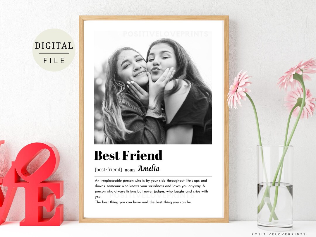 Best Friend Personalized Gift Printable Custom Bestfriend Birthday Gift ...