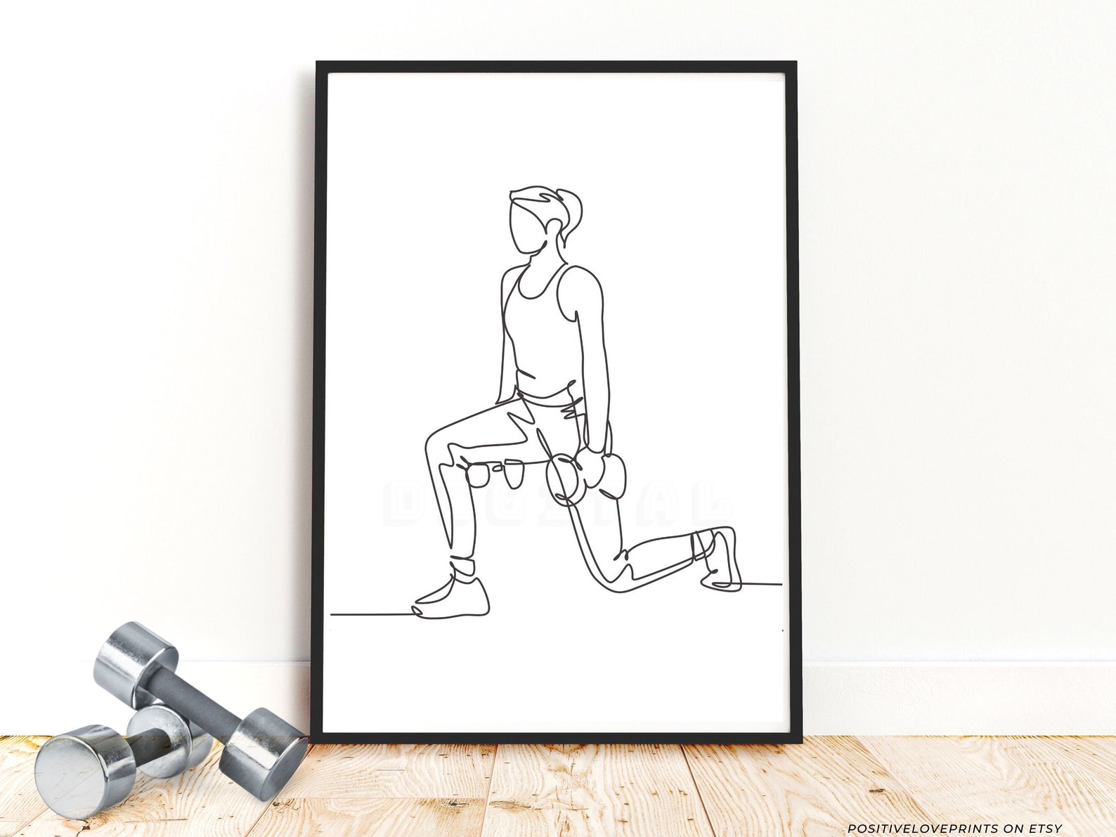 Printable Gym Wall Art Gym Posters Set of 4 Fitness - Etsy