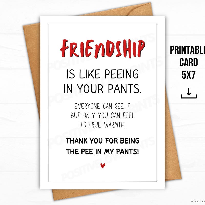 Funny Friend Card - Etsy
