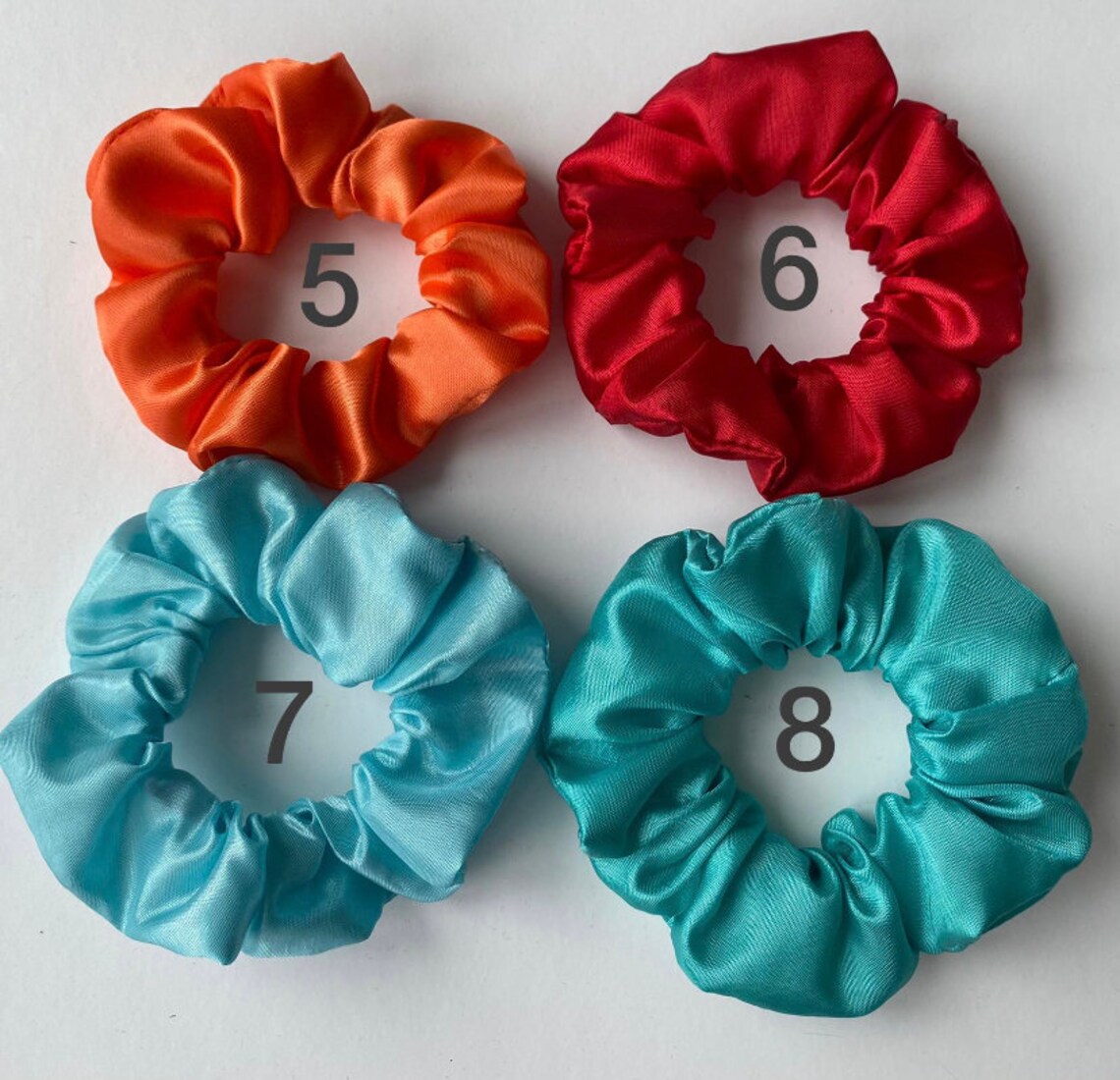 Soft Colorful Scrunchies FREE Shipping Hair Fashion Hair - Etsy
