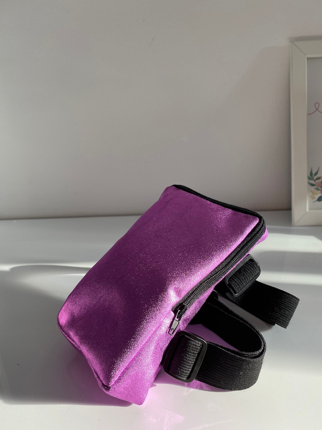 Electric Purple Leg Bag, Thigh Bag, Running Bag, Work Out Bag, Leg ...