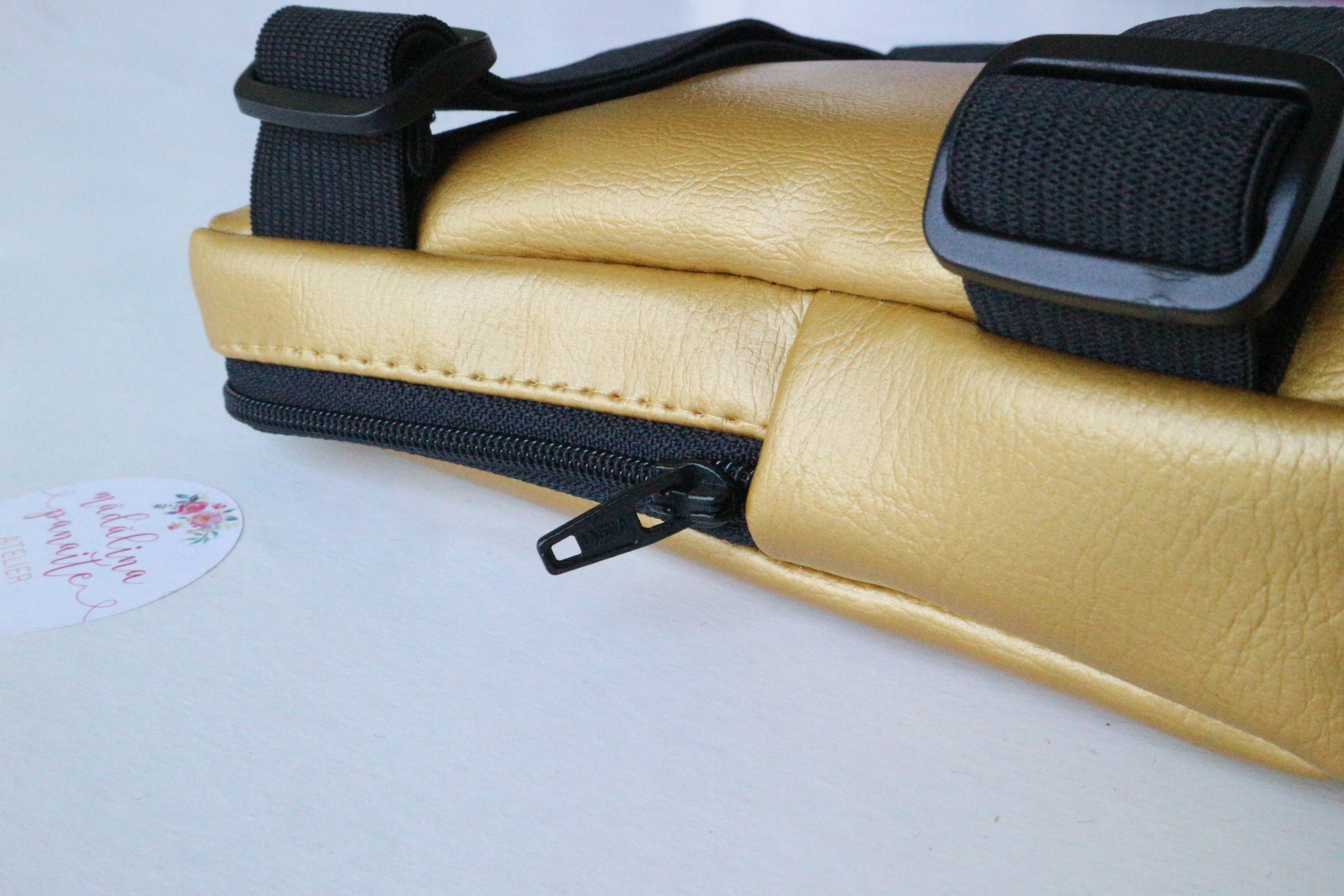 Metallic Gold Leg Bag Thigh Bag Work Out Leg Purse Bike - Etsy