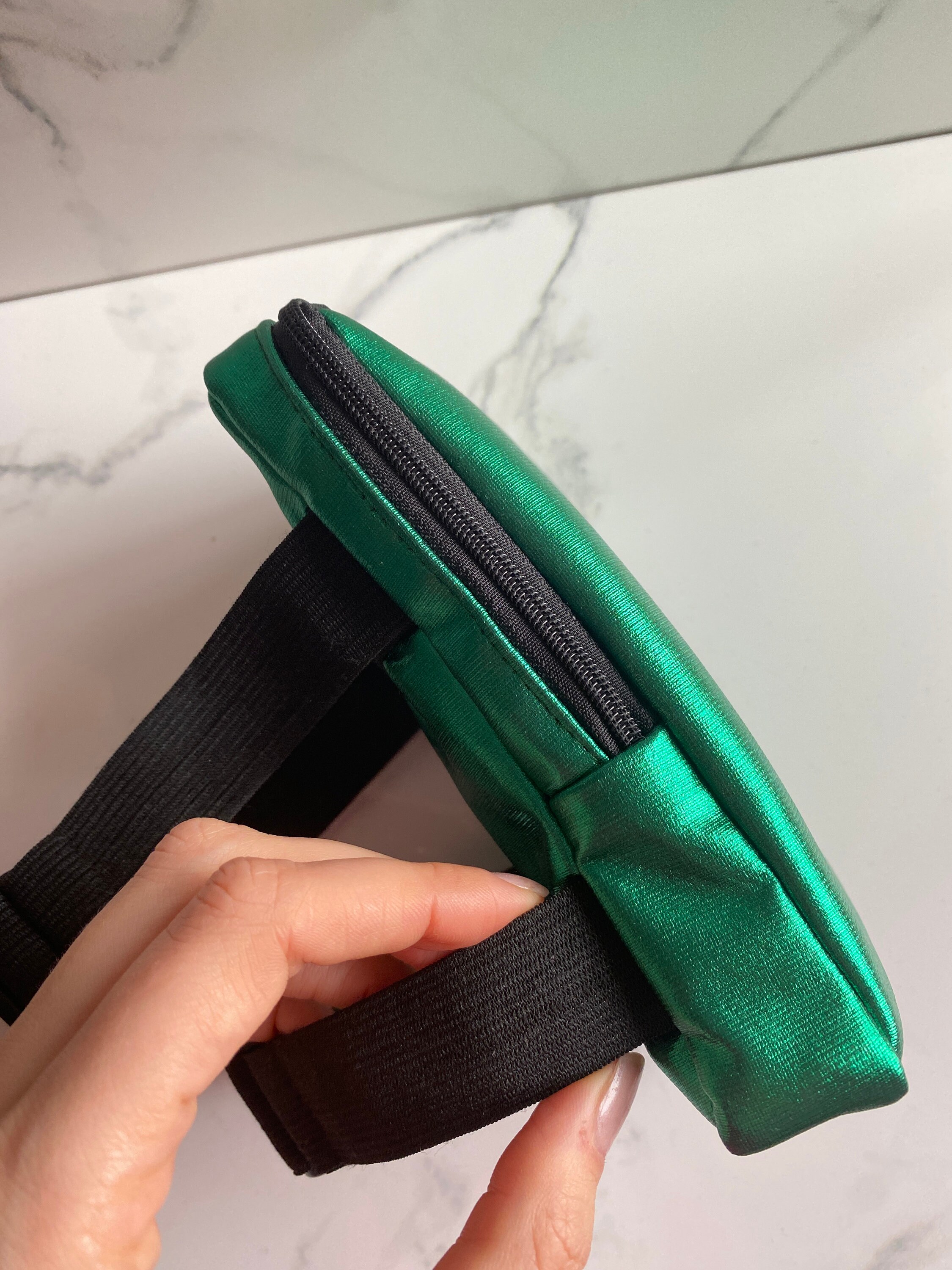 Electric Emerald Green Leg Bag, Thigh Bag, Running Bag, Leg Purse Bike ...