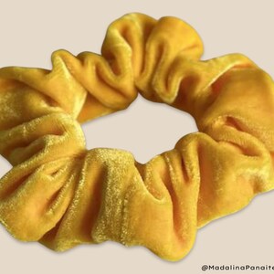 Soft Yellow Royal Velvet Scrunchie, FREE Shipping Hair Fashion Hair ...