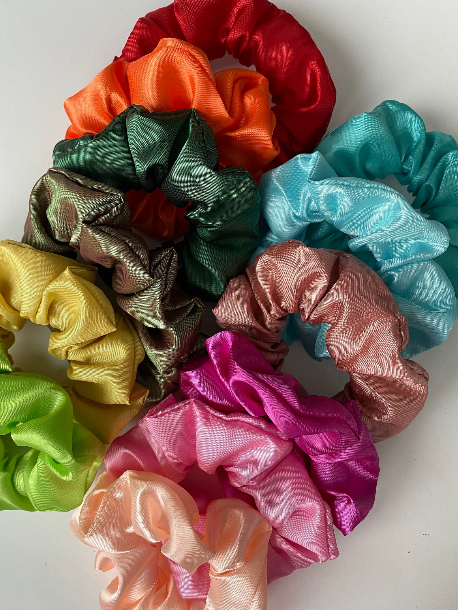 Soft Colorful Scrunchies FREE Shipping Hair Fashion Hair - Etsy