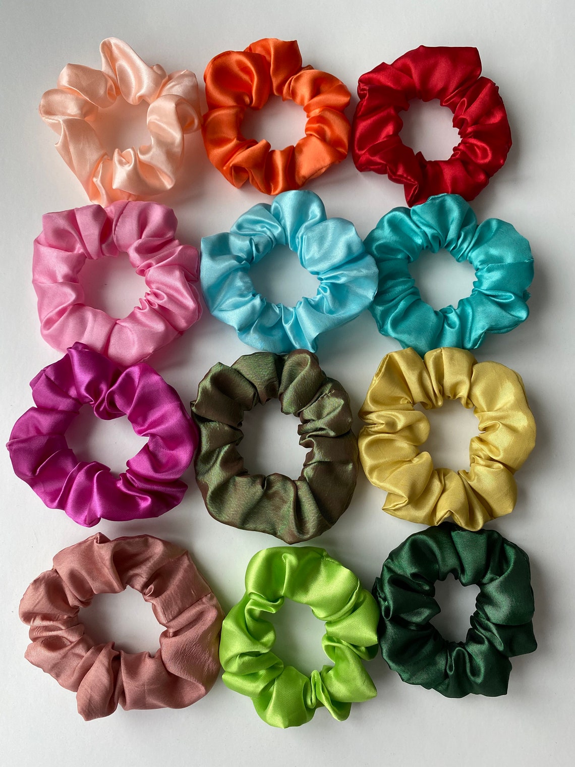 Soft Colorful Scrunchies FREE Shipping Hair Fashion Hair - Etsy