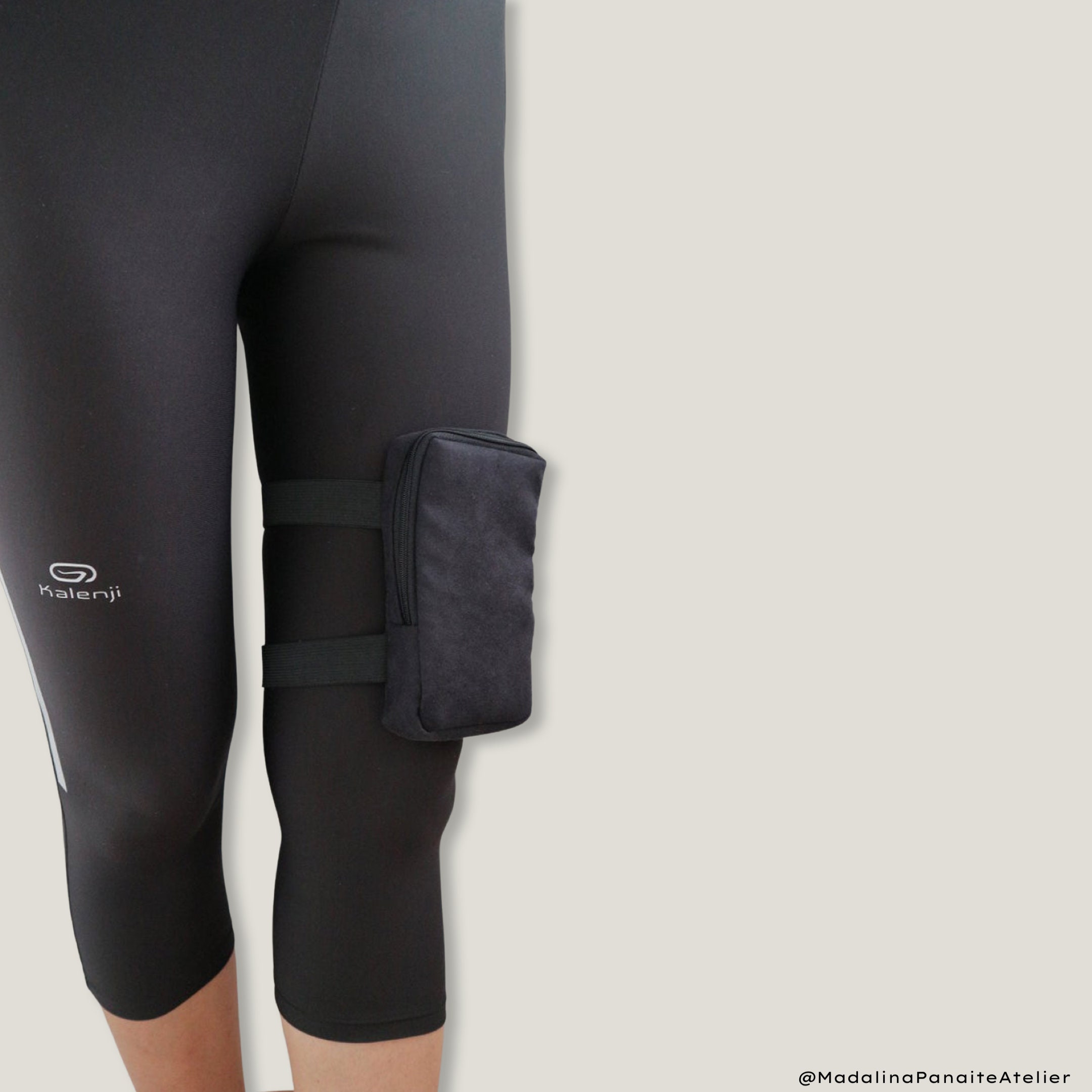 Black Waterproof Leg Bag FREE GYM Running Work Out Leg | Etsy