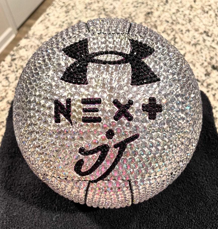 Custom Rhinestone Volleyball: Blinged-out Senior Night Gift - Etsy