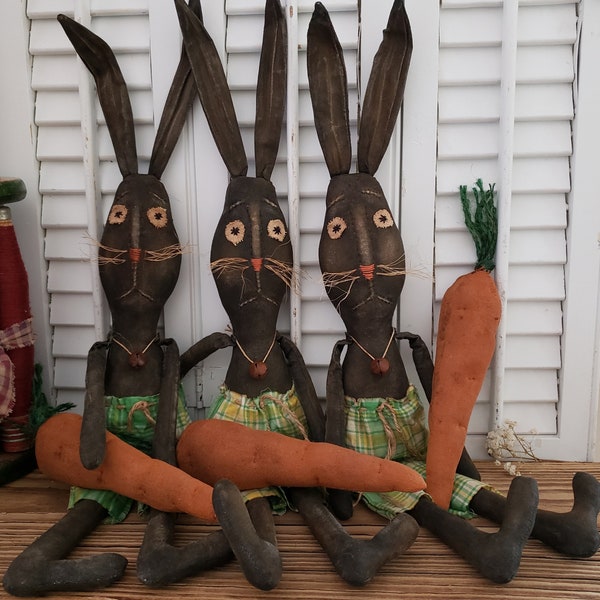 Primitive Rabbit - Etsy