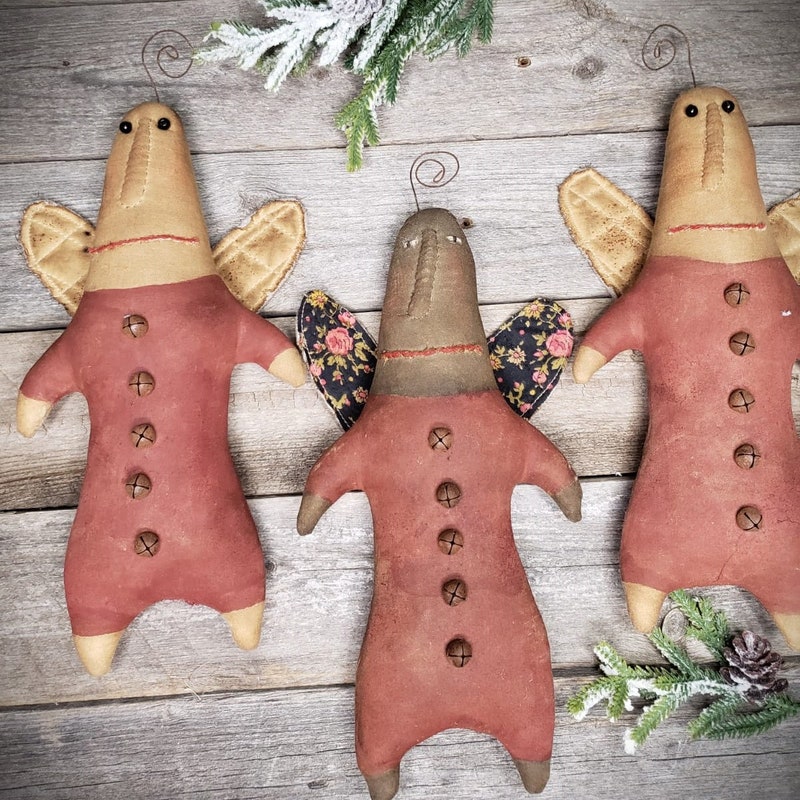 Primitive Angel Doll - Etsy