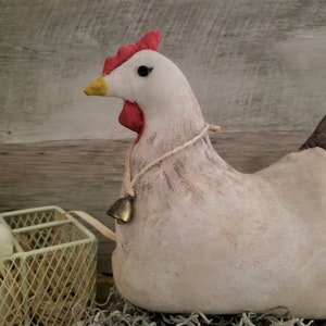 Primitive Chicken Hen Doll ~ Fabric Hen ~ Primitive Animals Farmhouse ...