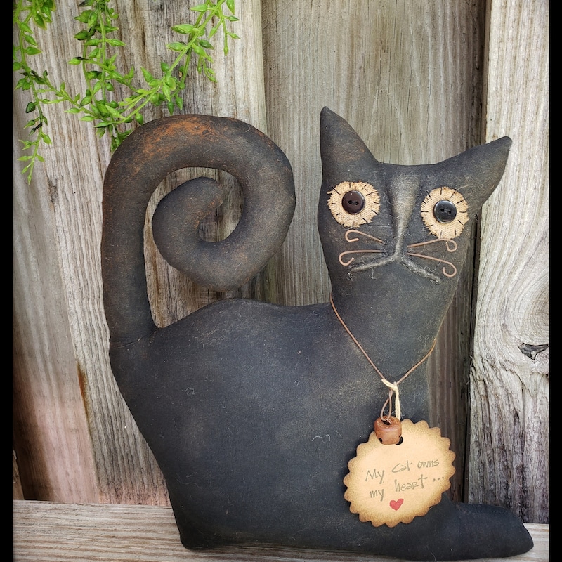 Primitive Black Cats - Etsy