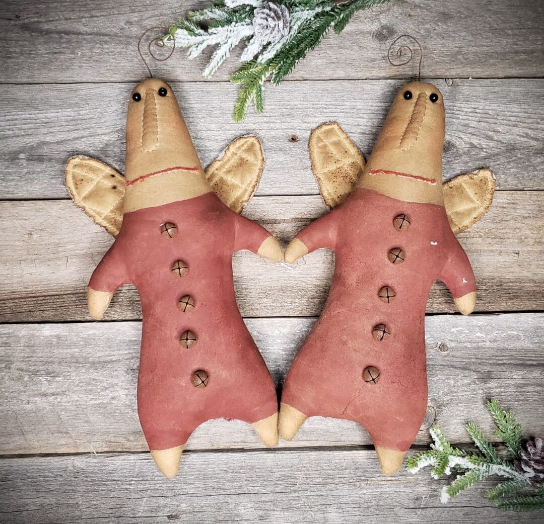 Primitive Christmas Angel Amelia Doll Decor Primitive Country Style ...