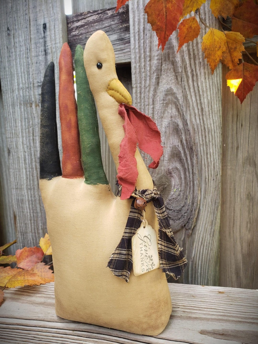 Primitive Turkey Doll Thanksgiving Fall Autumn Decor Farmhouse - Etsy