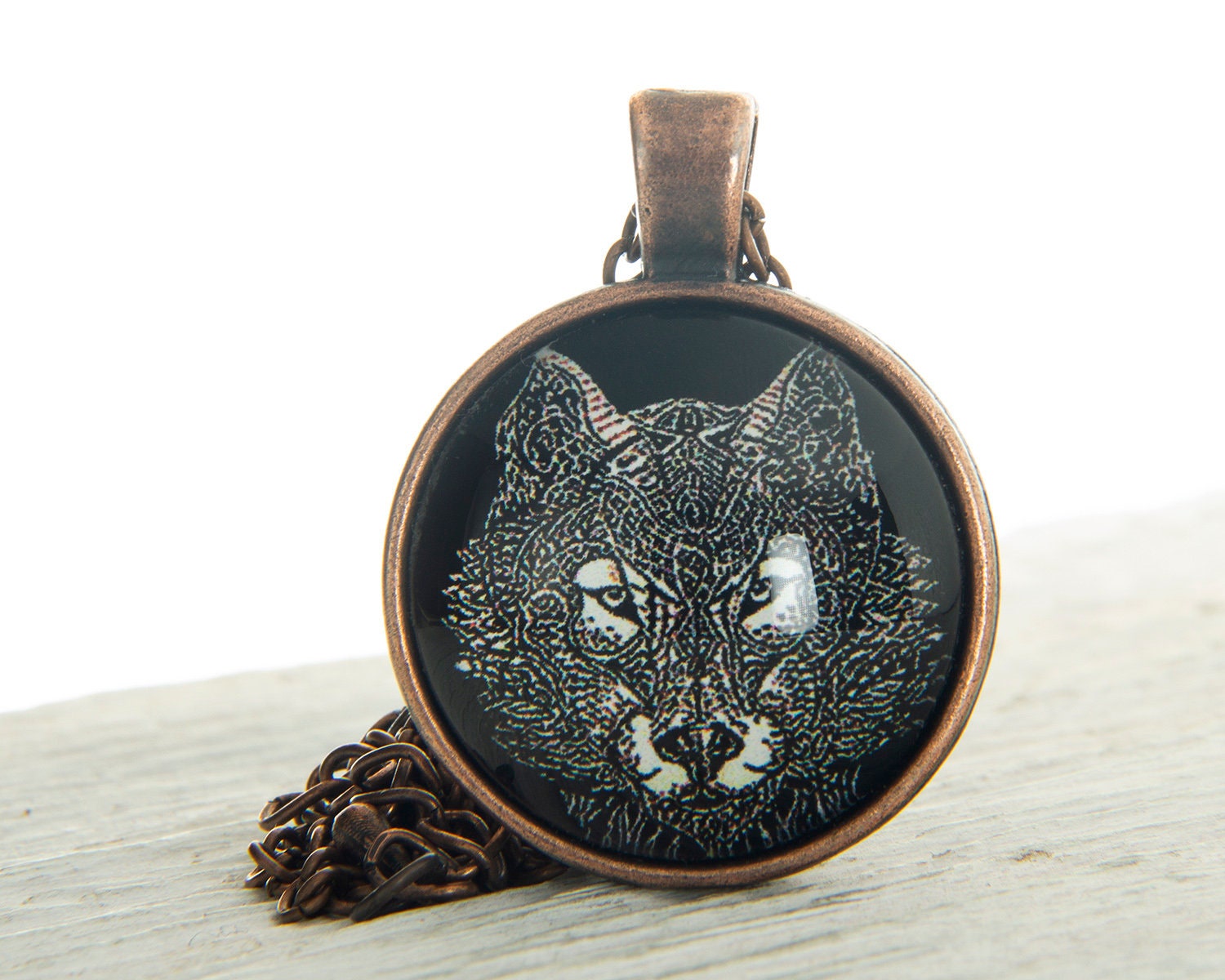 Wolf Necklace Wolf Pendant Wolf Jewelry Animal Jewelry Nature Necklace ...