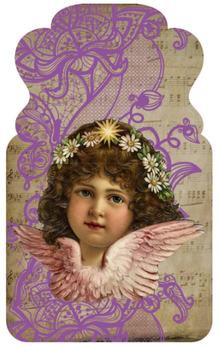 Printable Tags Vintage Cherub - Etsy