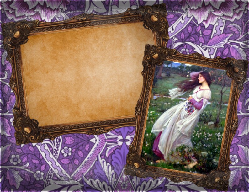 Art Nouveau Pre Raphaelite Arts and Crafts William Morris Digital Junk ...