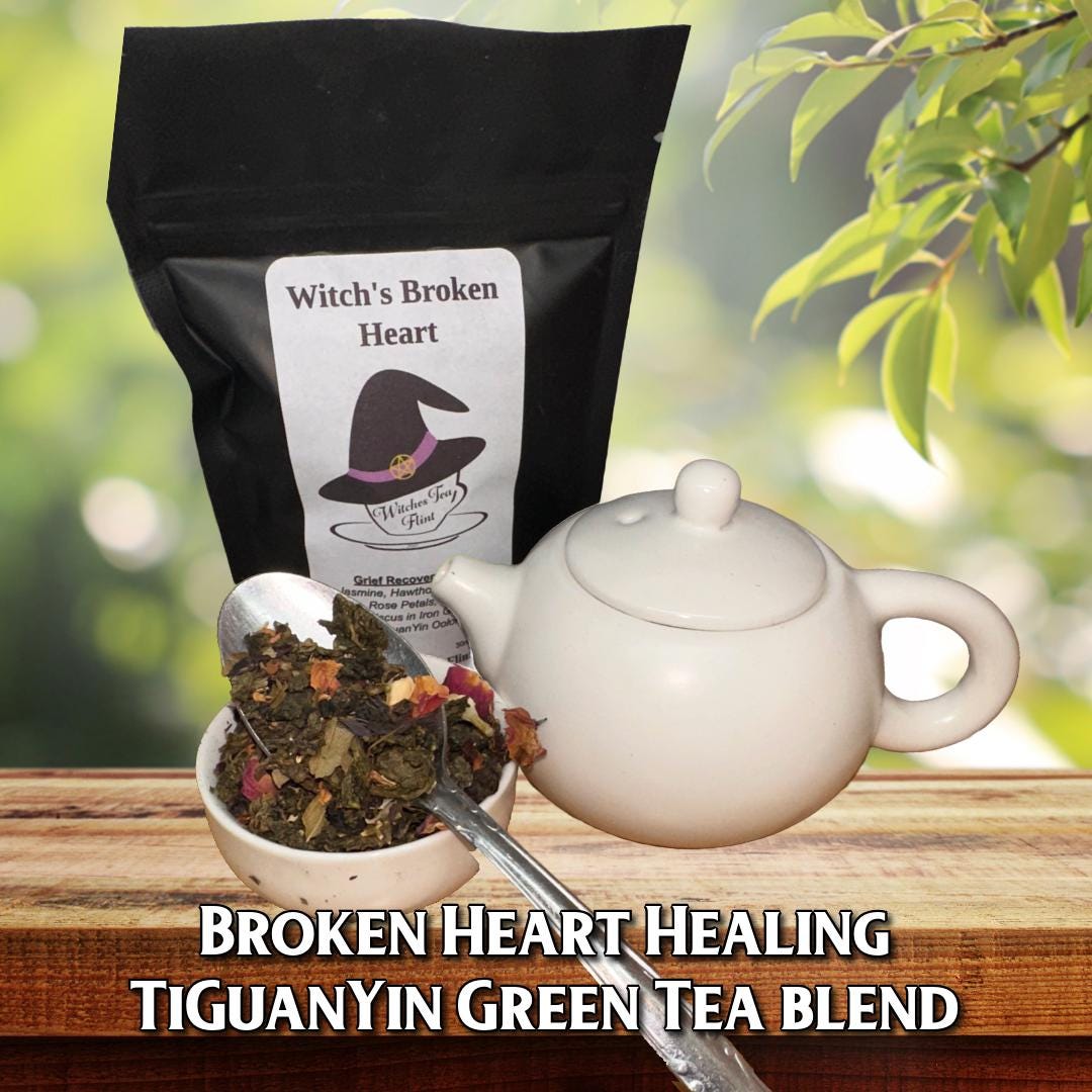 Witch's Broken Heart Oolong Tea Blend – Kwan Yin Grief Tea - Etsy