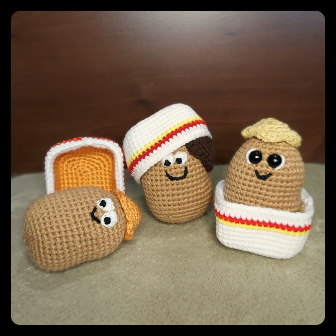 CROCHET PATTERN: Chicken Nuggets Nugget Buddies Amigurumi - Etsy