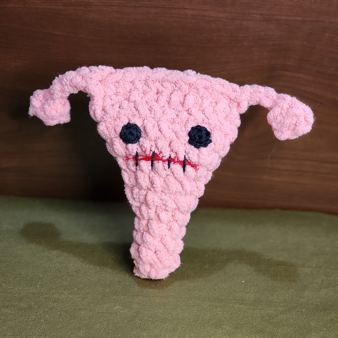 Scary Uterus Plush Sparkly Zombie Uterus Angry Uterus - Etsy