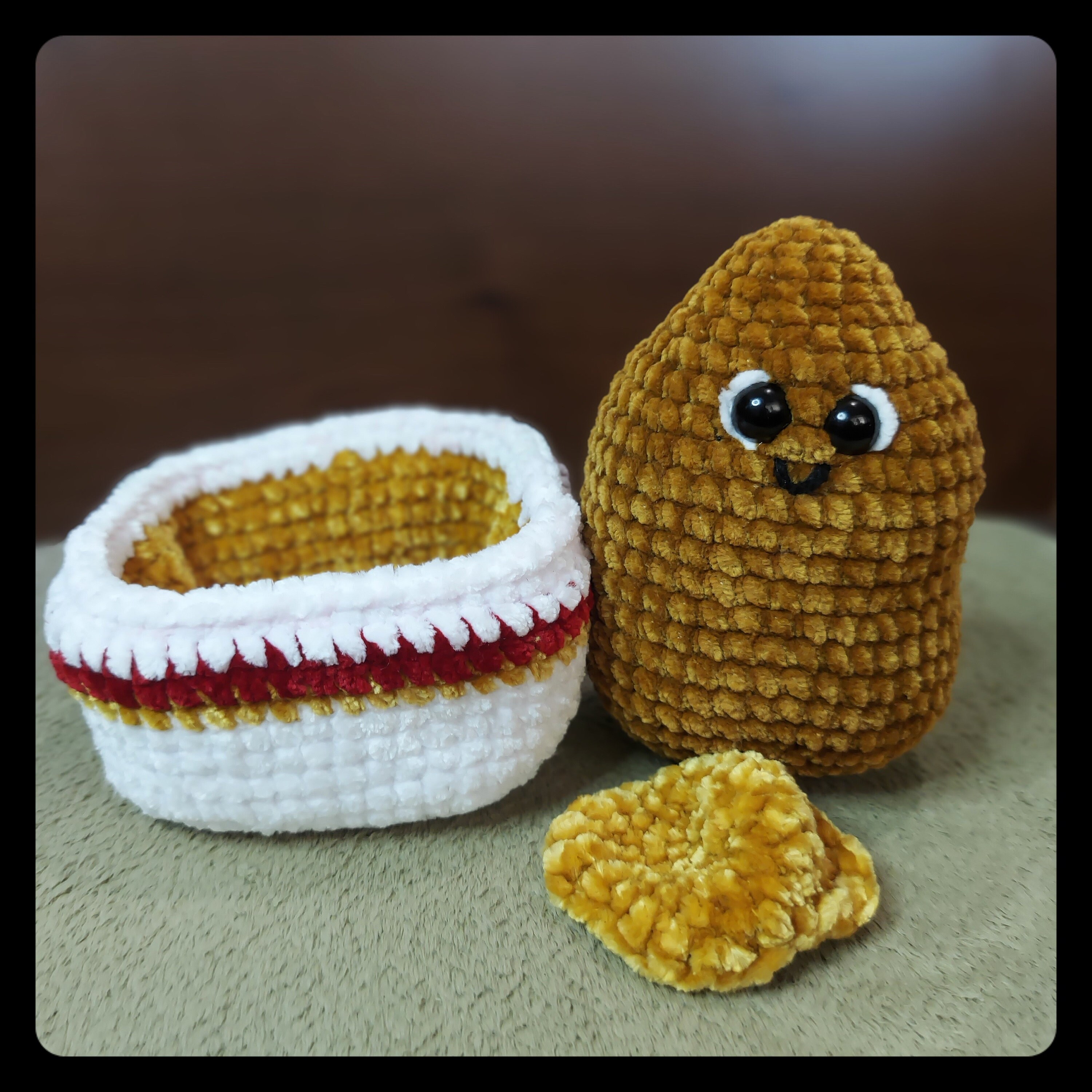 CROCHET PATTERN: Chicken Nuggets Nugget Buddies Amigurumi - Etsy Australia