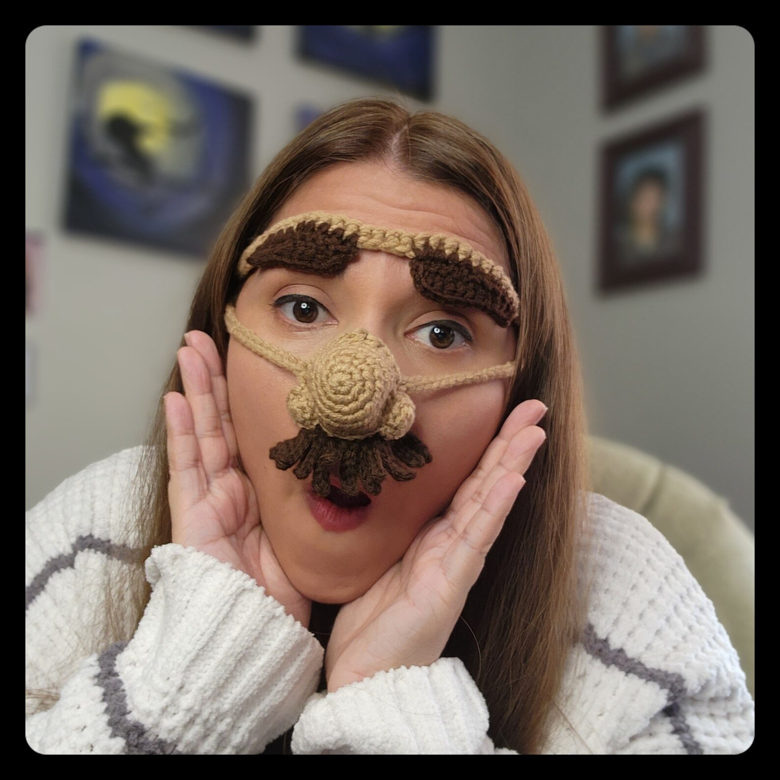 CROCHET PATTERN: Your New Face, Disguise, Costume, Big Nose, Big ...